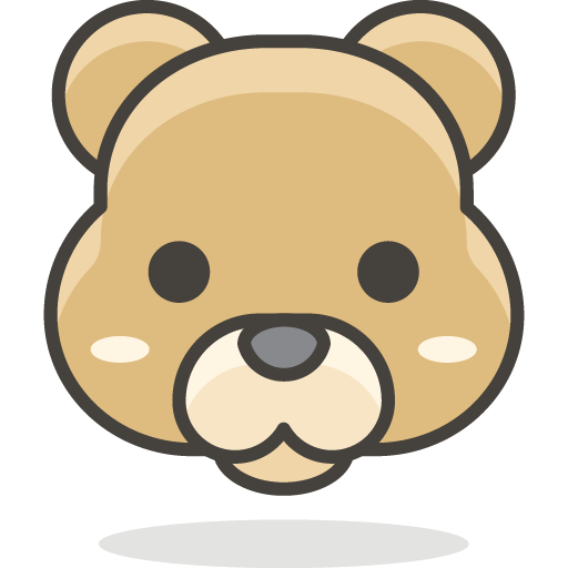 Bear face icon svg png free download