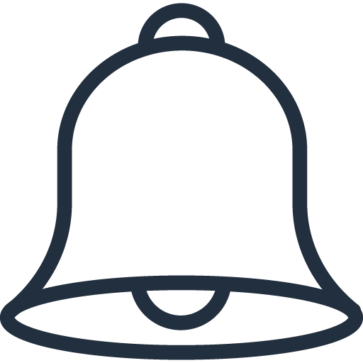 Bell ring icon svg png free download - 3