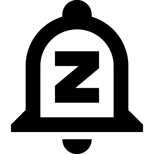 Bell sleep outline icon svg png free download