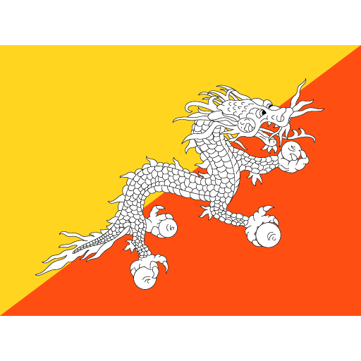 Bhutan flag icon svg png free download