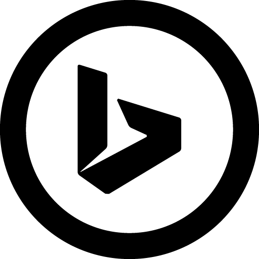 Bing circle icon svg png free download