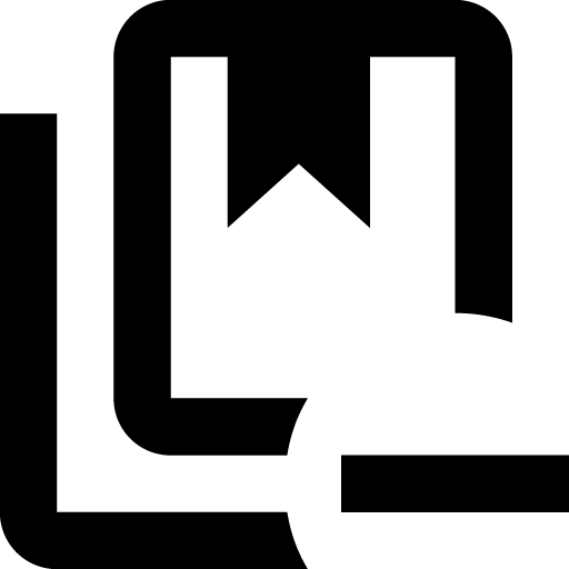 Book minus multiple outline icon svg png free download