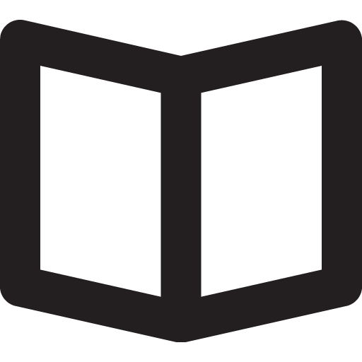 Book open outline icon svg png free download
