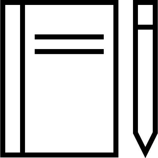 Book pencil icon svg png free download