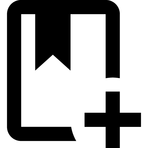 Book plus outline icon svg png free download