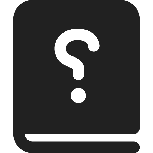 Book question mark rtl icon svg png free download