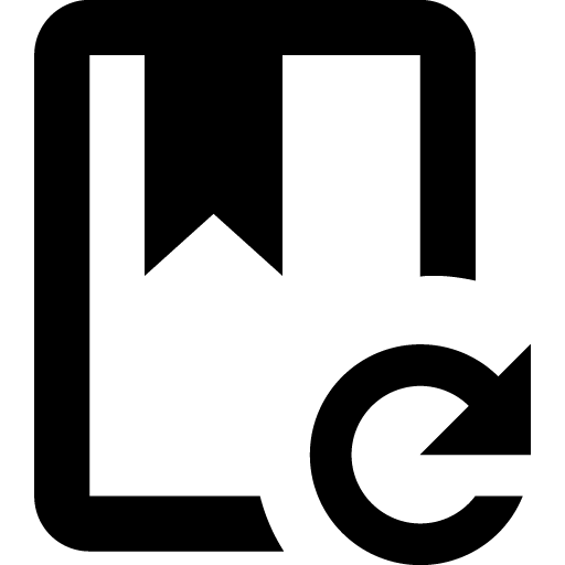 Book refresh outline icon svg png free download