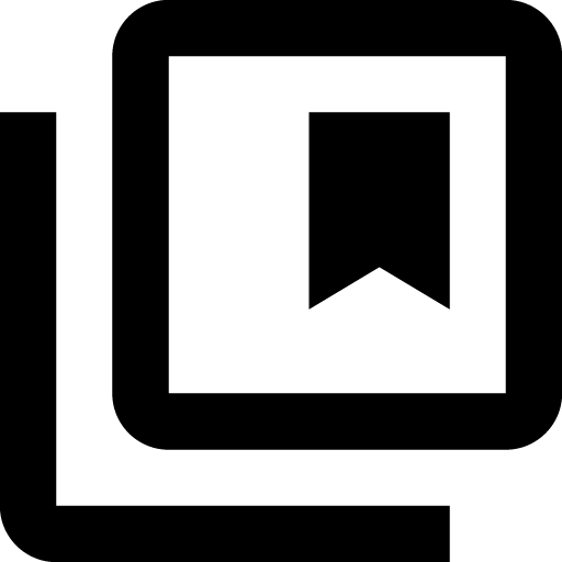 Bookmark box multiple outline icon svg png free download