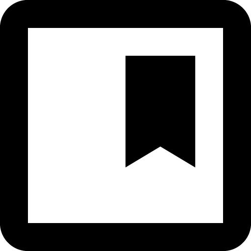 Bookmark box outline icon svg png free download