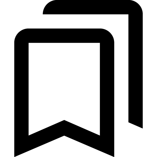 Bookmark multiple outline icon svg png free download