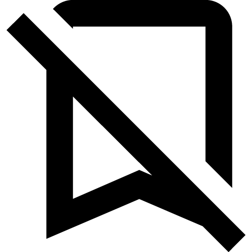 Bookmark off outline icon svg png free download