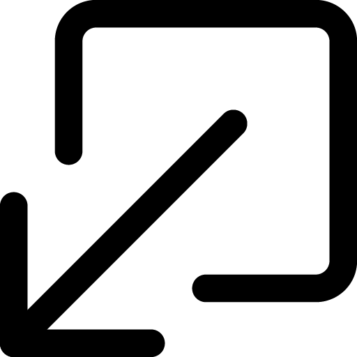 Box arrow down left icon svg png free download