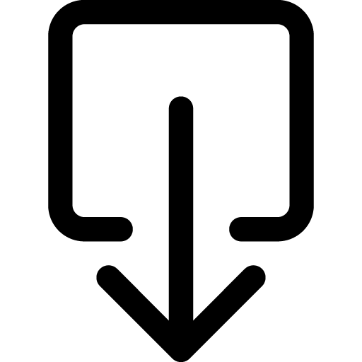 Box arrow down icon svg png free download