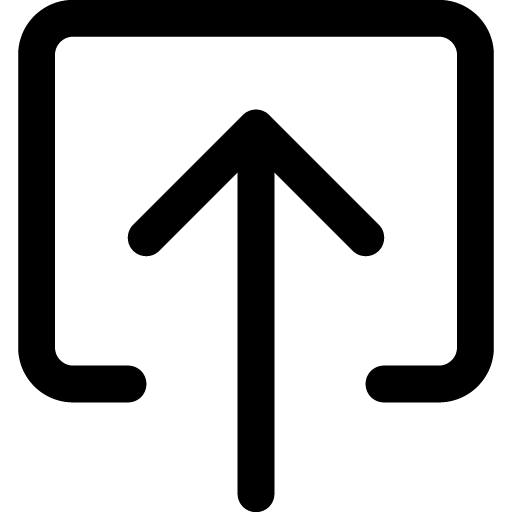 Box arrow in up icon svg png free download