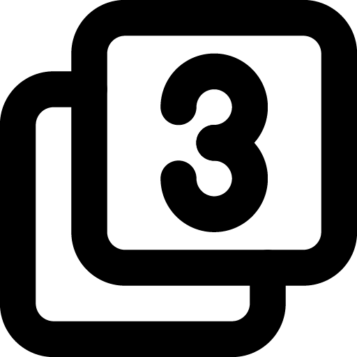 Box multiple 3 icon svg png free download