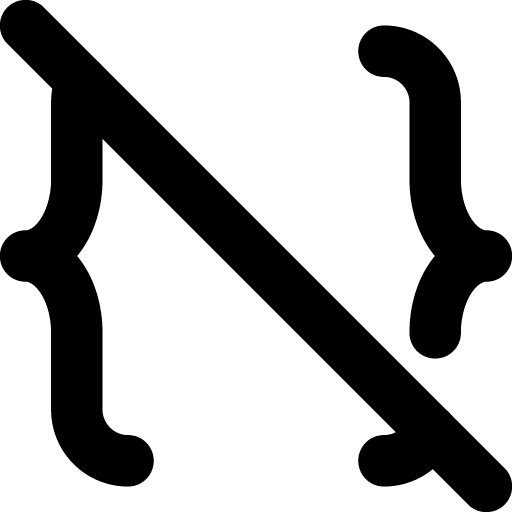 Braces off icon svg png free download