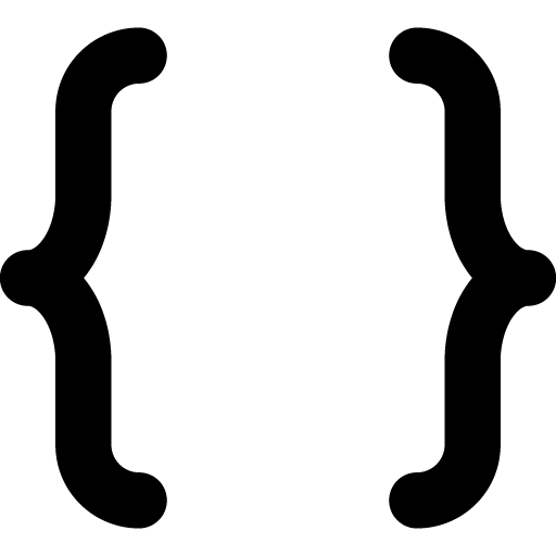 Braces icon svg png free download - 2