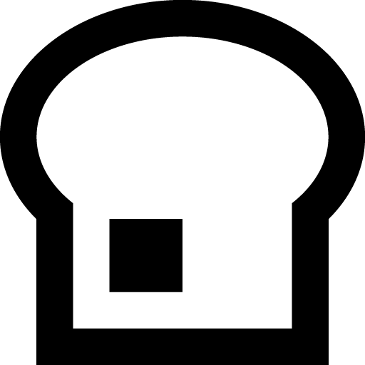 Bread slice outline icon svg png free download