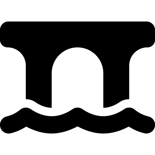 Bridge water icon svg png free download