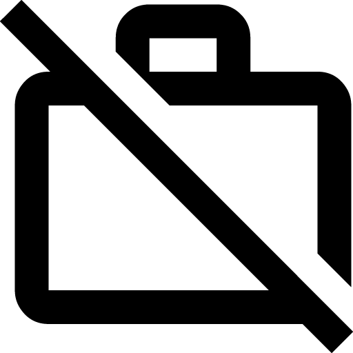 Briefcase off outline icon svg png free download