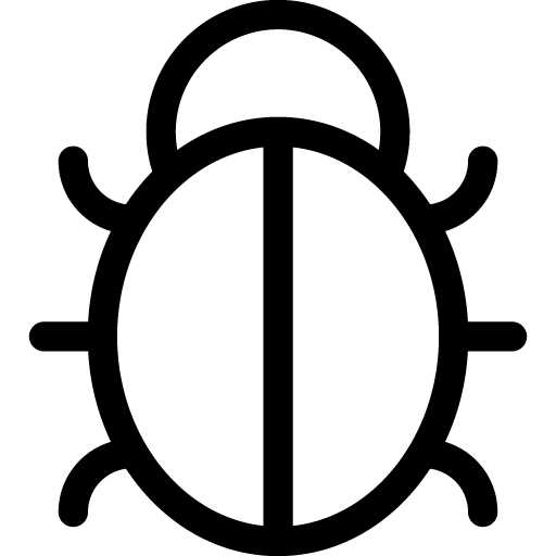 Bug icon svg png free download - 16