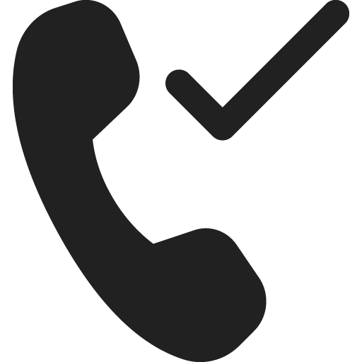 Call checkmark icon svg png free download