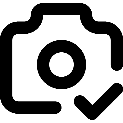 Camera check icon svg png free download