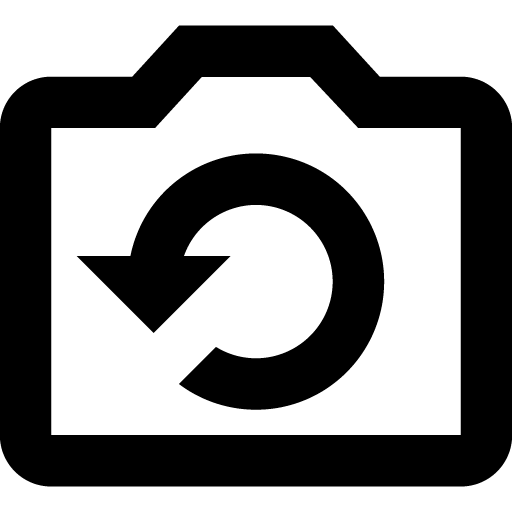 Camera retake outline icon svg png free download