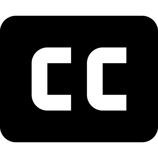 Captions icon svg png free download