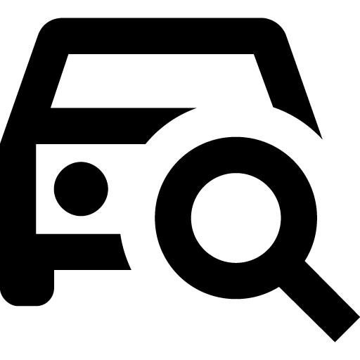 Car search outline icon svg png free download