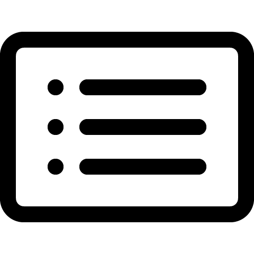 Card list icon svg png free download