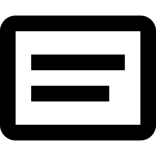 Card text outline icon svg png free download