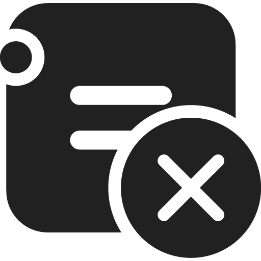 Channel dismiss icon svg png free download