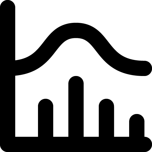 Chart histogram icon svg png free download