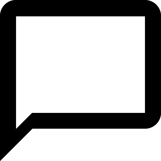 Chat bubble outline icon svg png free download