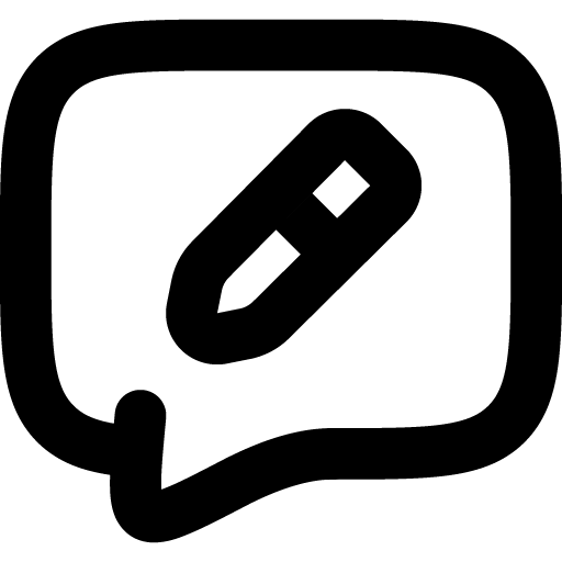 Chat edit icon svg png free download