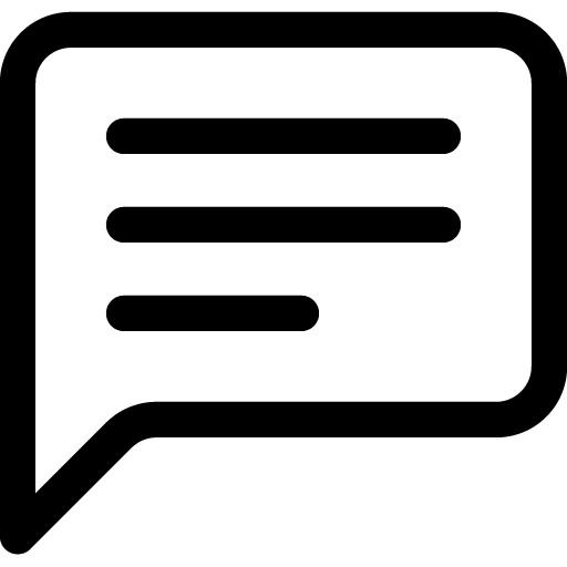 Chat left text icon svg png free download