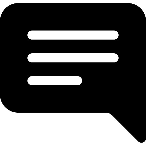 Chat right text fill icon svg png free download