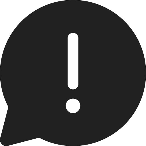 Chat warning icon svg png free download