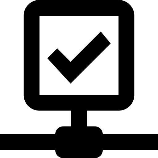 Check network outline icon svg png free download