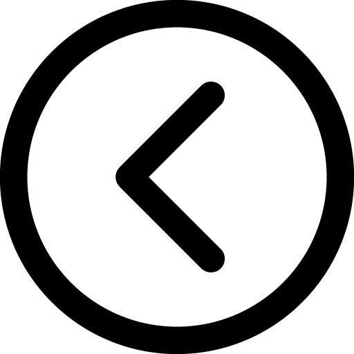 Chevron back circle outline icon svg png free download