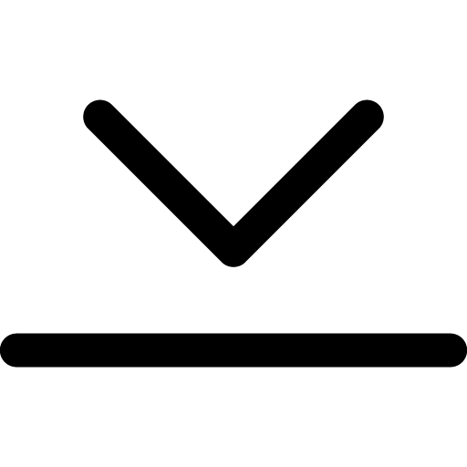 Chevron bar down icon svg png free download