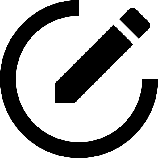 Circle edit outline icon svg png free download