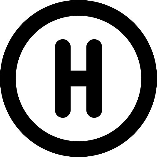 Circle letter h icon svg png free download