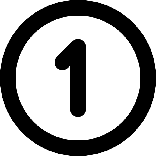 Circle number 1 icon svg png free download