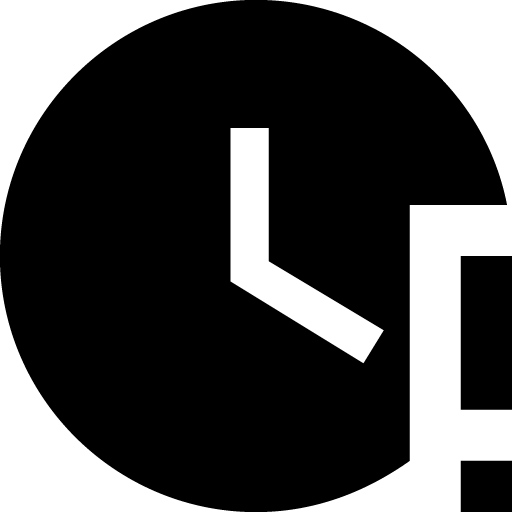 Clock alert icon svg png free download