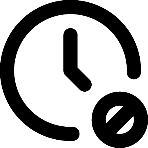 Clock cancel icon svg png free download