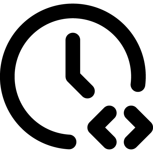 Clock code icon svg png free download