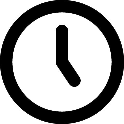 Clock hour 5 icon svg png free download