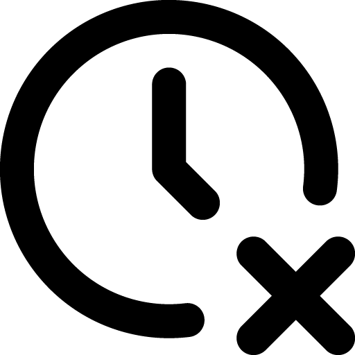 Clock x icon svg png free download